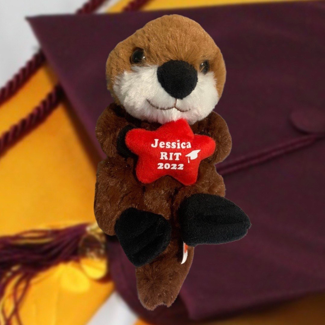 Custom Personalized Otter Valentines Day Plush Stuffed Animal - Etsy