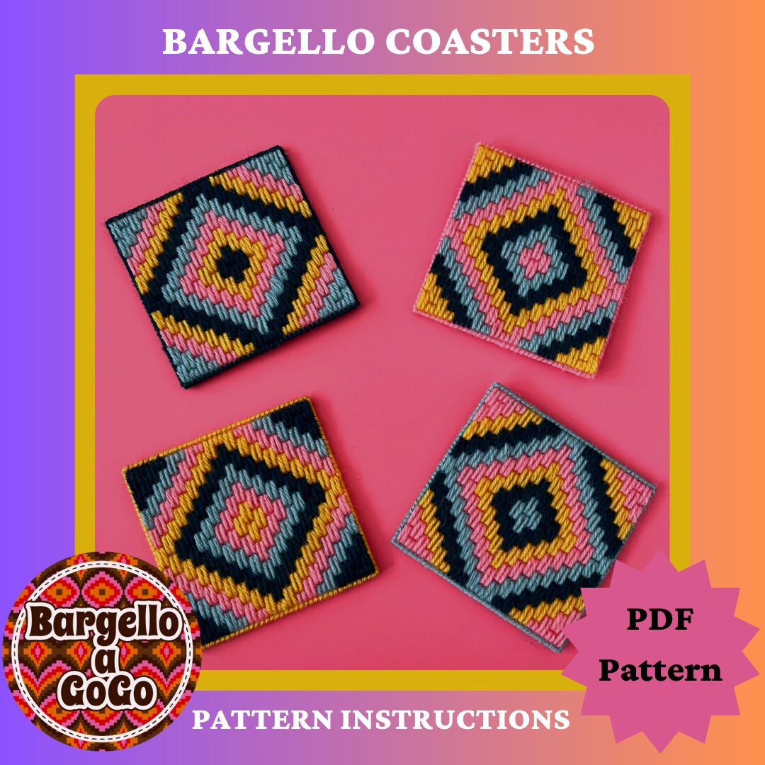 Hand Embroidery Pattern, Instant Download, PDF, Coaster Pattern ...