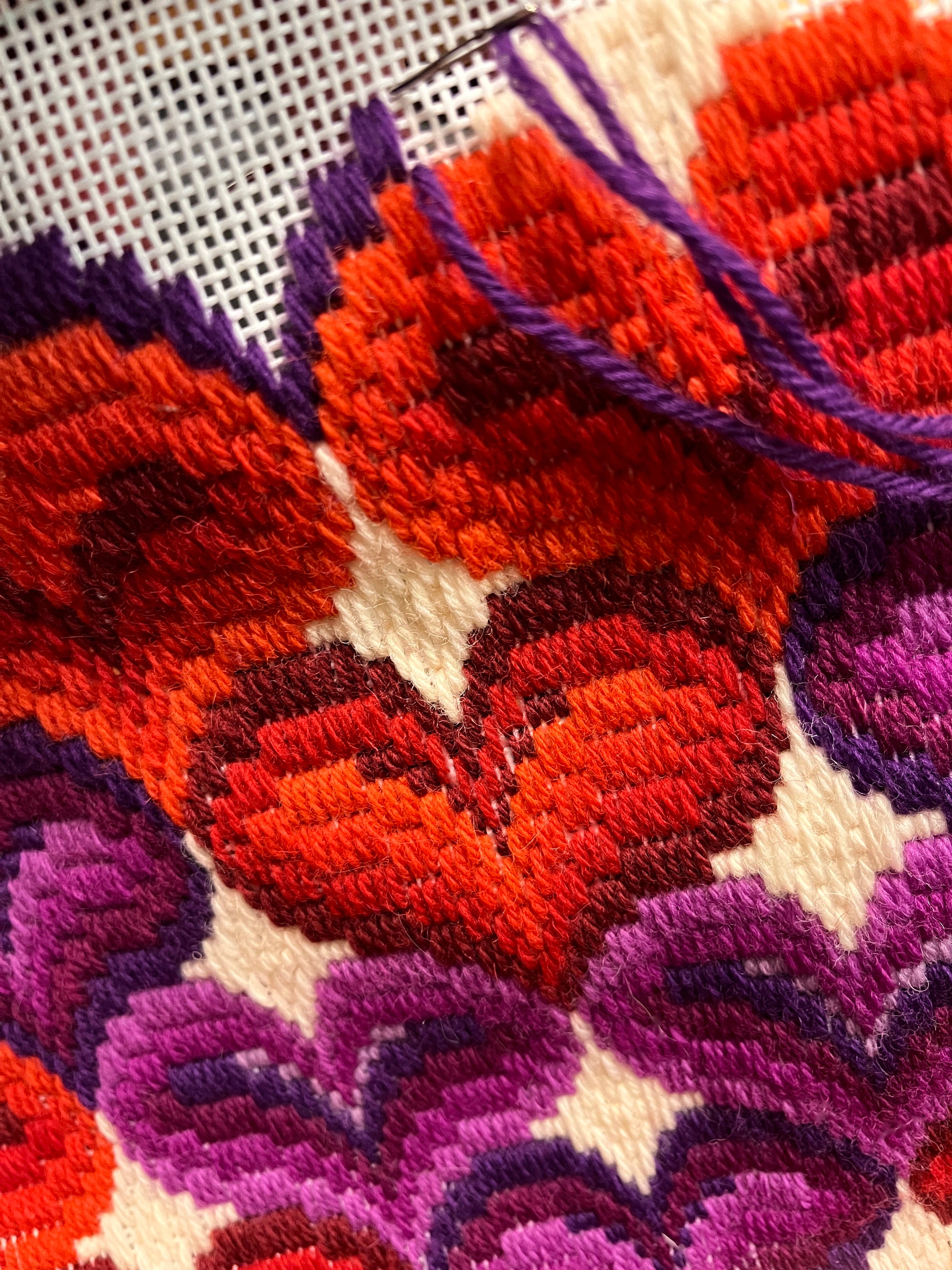 Embroidery, Needlepoint, Tapestry Heart Canvas, PDF Sewing Pattern ...