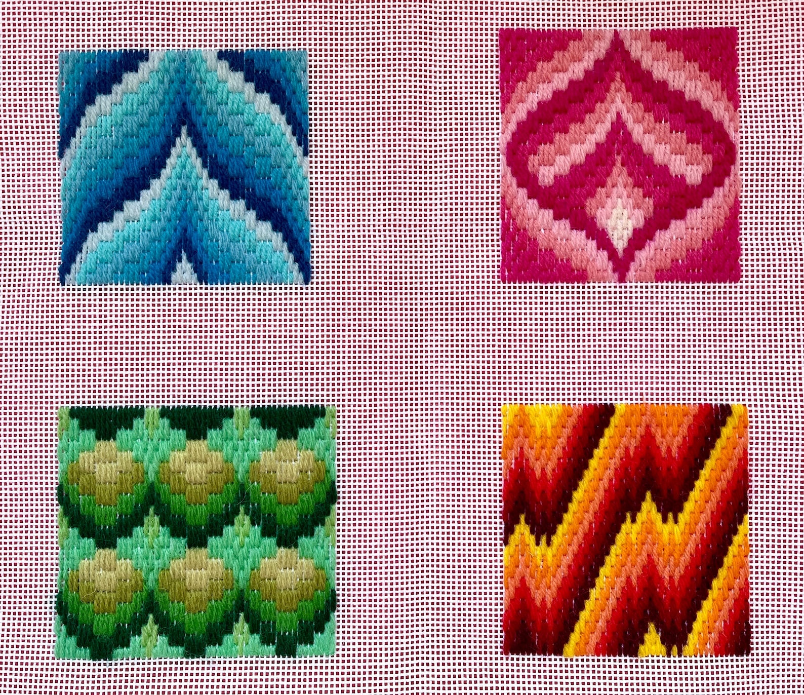 Bargello Embroidery Sampler Pattern, Pincushion, PDF Pattern, Instant Download, Craft, Diy ...
