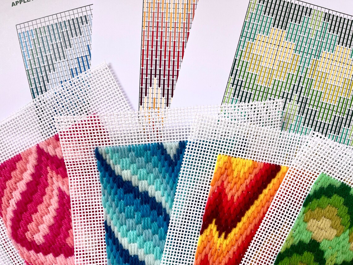 Bargello Embroidery Sampler Pattern, Pincushion, PDF Pattern, Instant Download, Craft, Diy ...