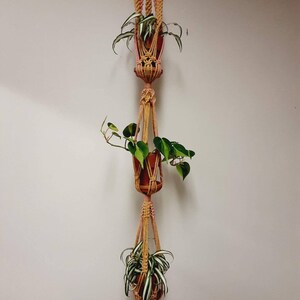 Triple Hanging Planter, Triple Planter, 3 Tier Plant Hanger, Triple ...