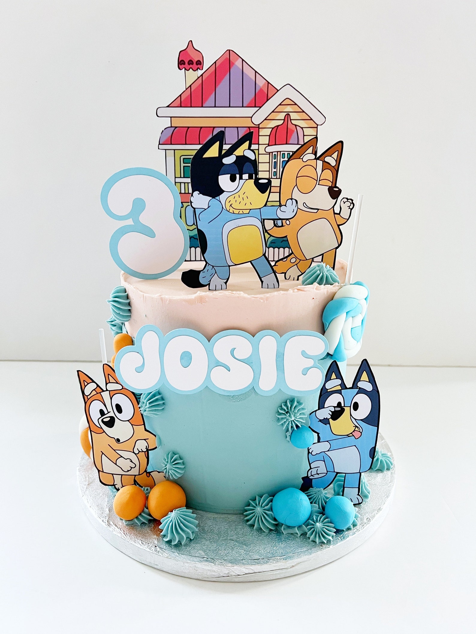 Bluey Cake Topper Bundle - Etsy