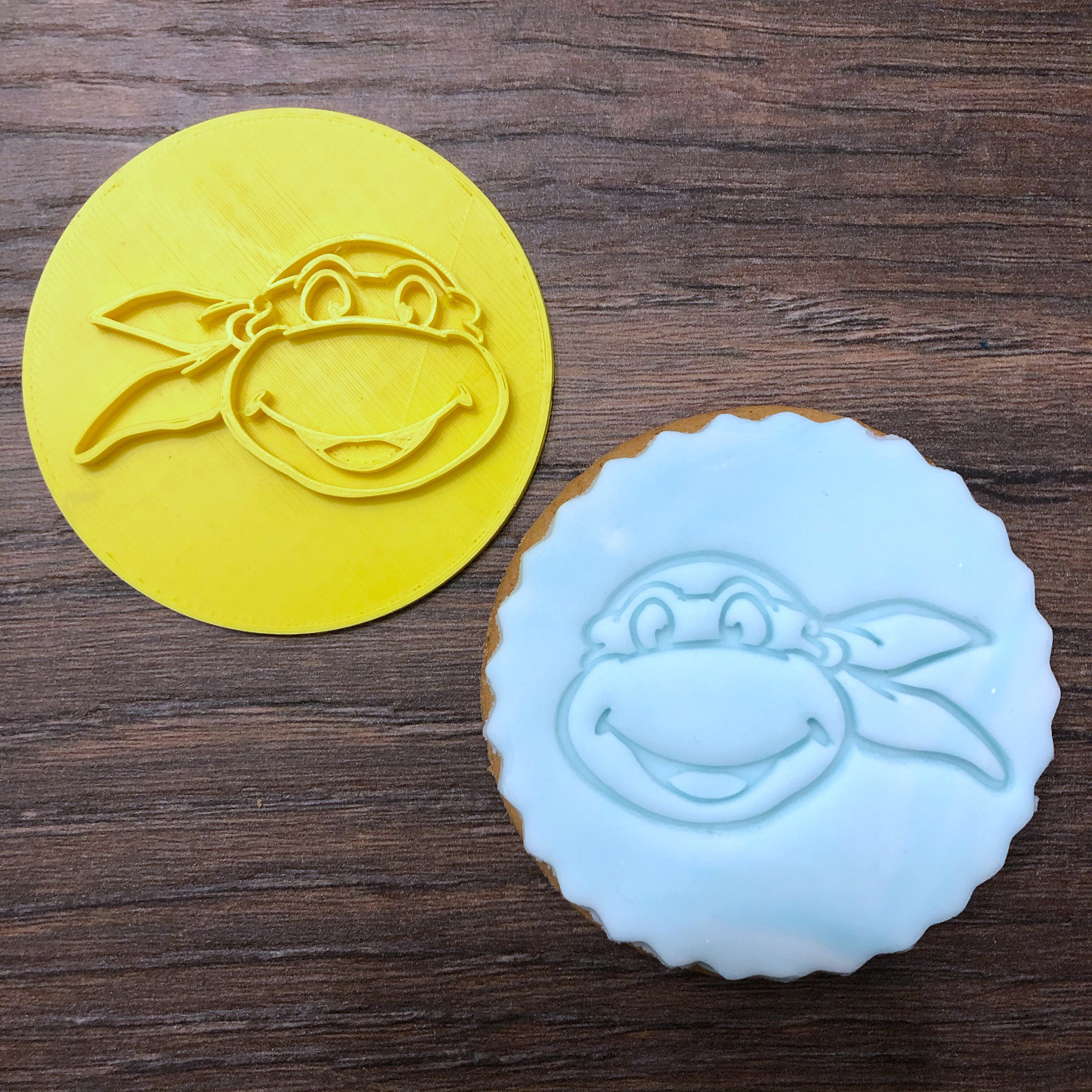 Teenage Mutant Ninja Turtles Fondant Stamp for Cookie and Cupcake ...