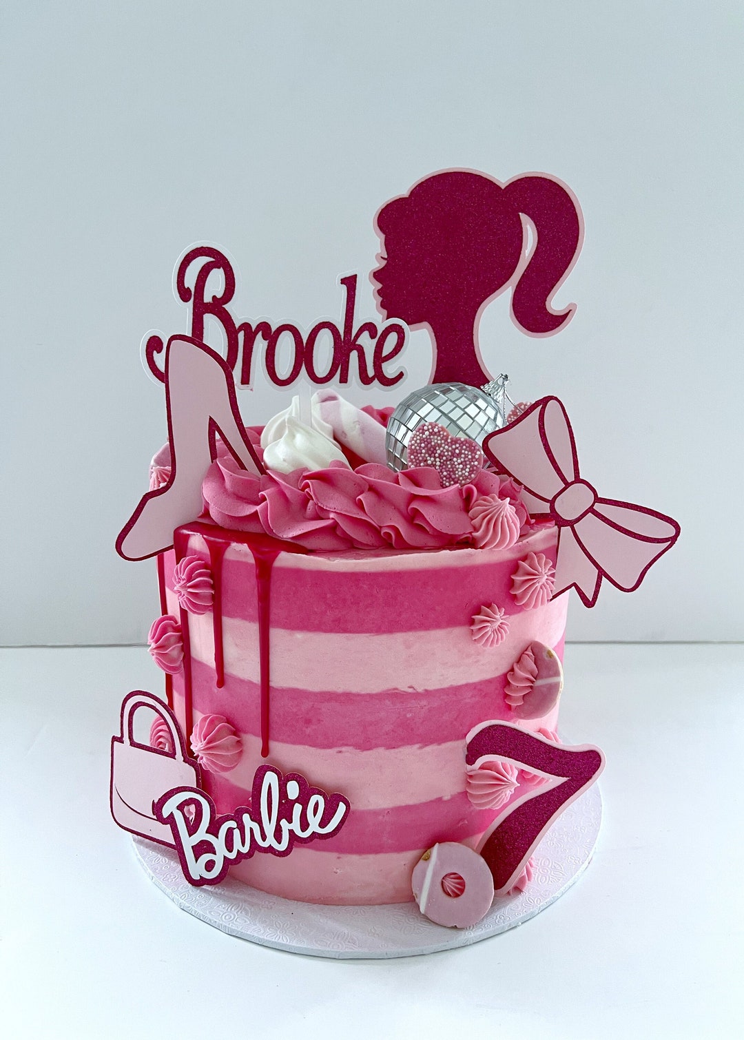 Barbie Theme Cake Topper Bundle! - Etsy UK