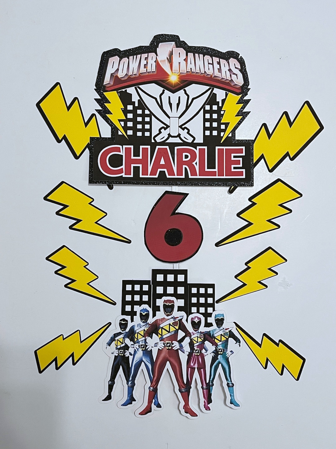 Power Rangers Cake Topper Bundle - Etsy