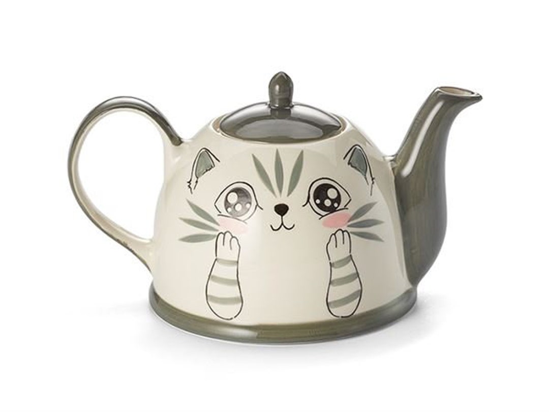 Ceramic Cat Teapot 1.5L Hand Painted Cat Teapot Tea Making - Etsy