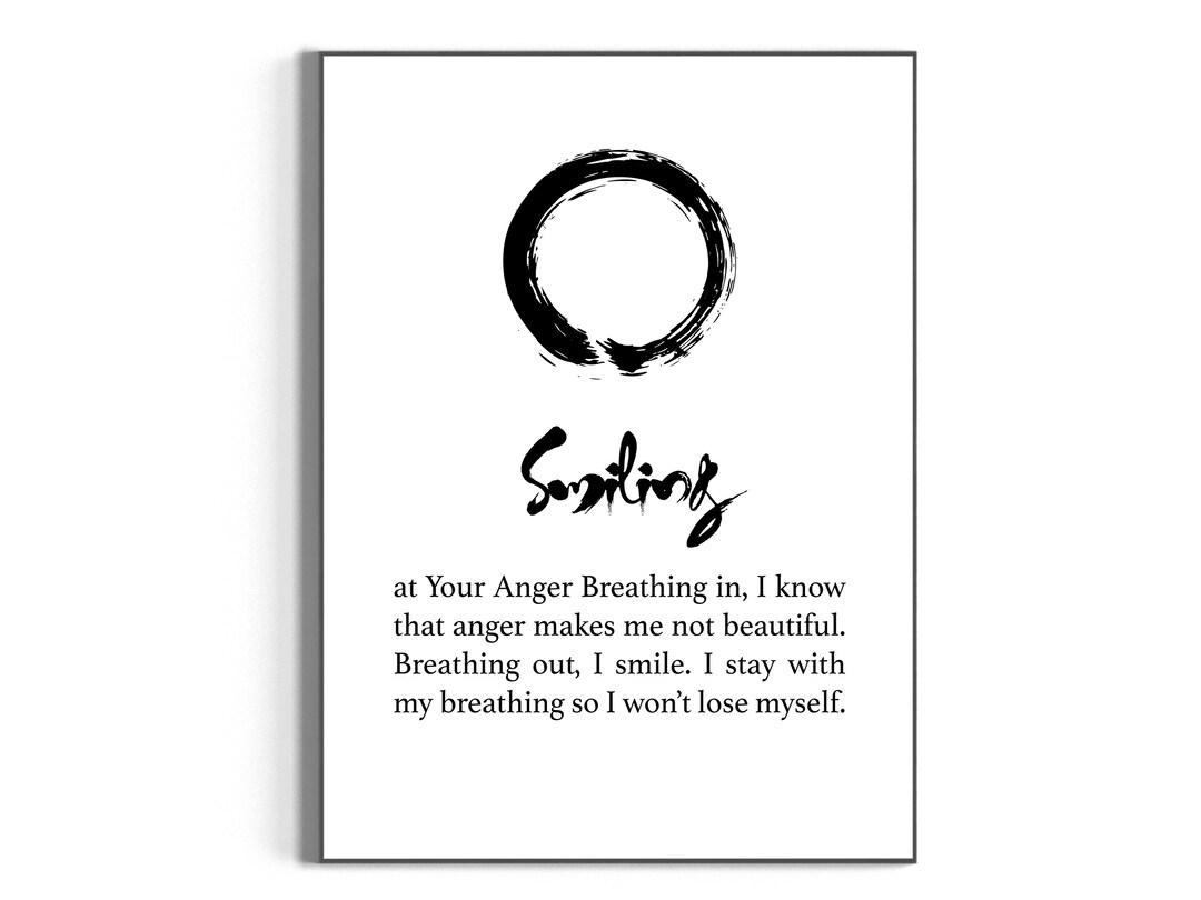 Thich nhat Hanh's gathas - Breathing and Smiling-zen master Quote ...