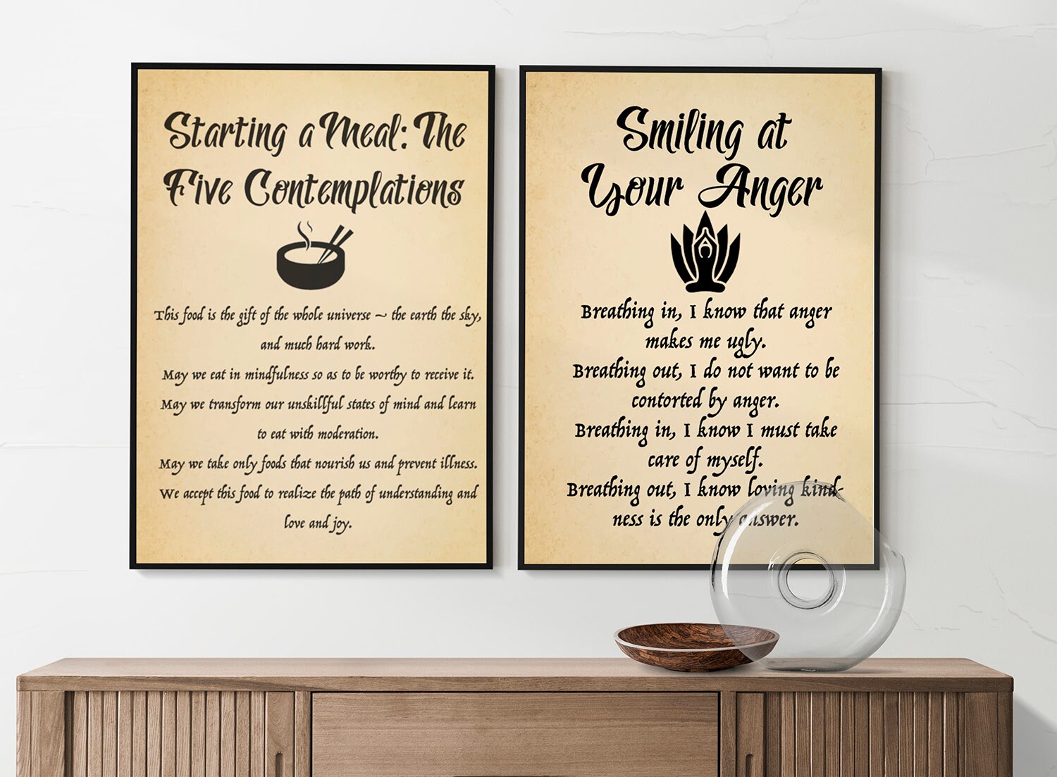 Mindfulness Gathas by Thich Nhat Hanh Digital Download Set of 12 ...