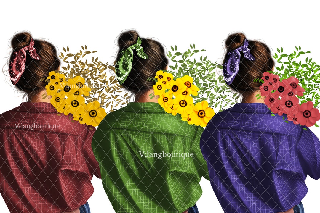 Spring Girl PNG, Clip Art and Image Files, Girl Clip Art Png ,digital ...
