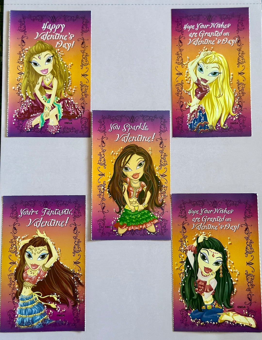 5 Bratz Genie Magic Valentine Cards - Etsy