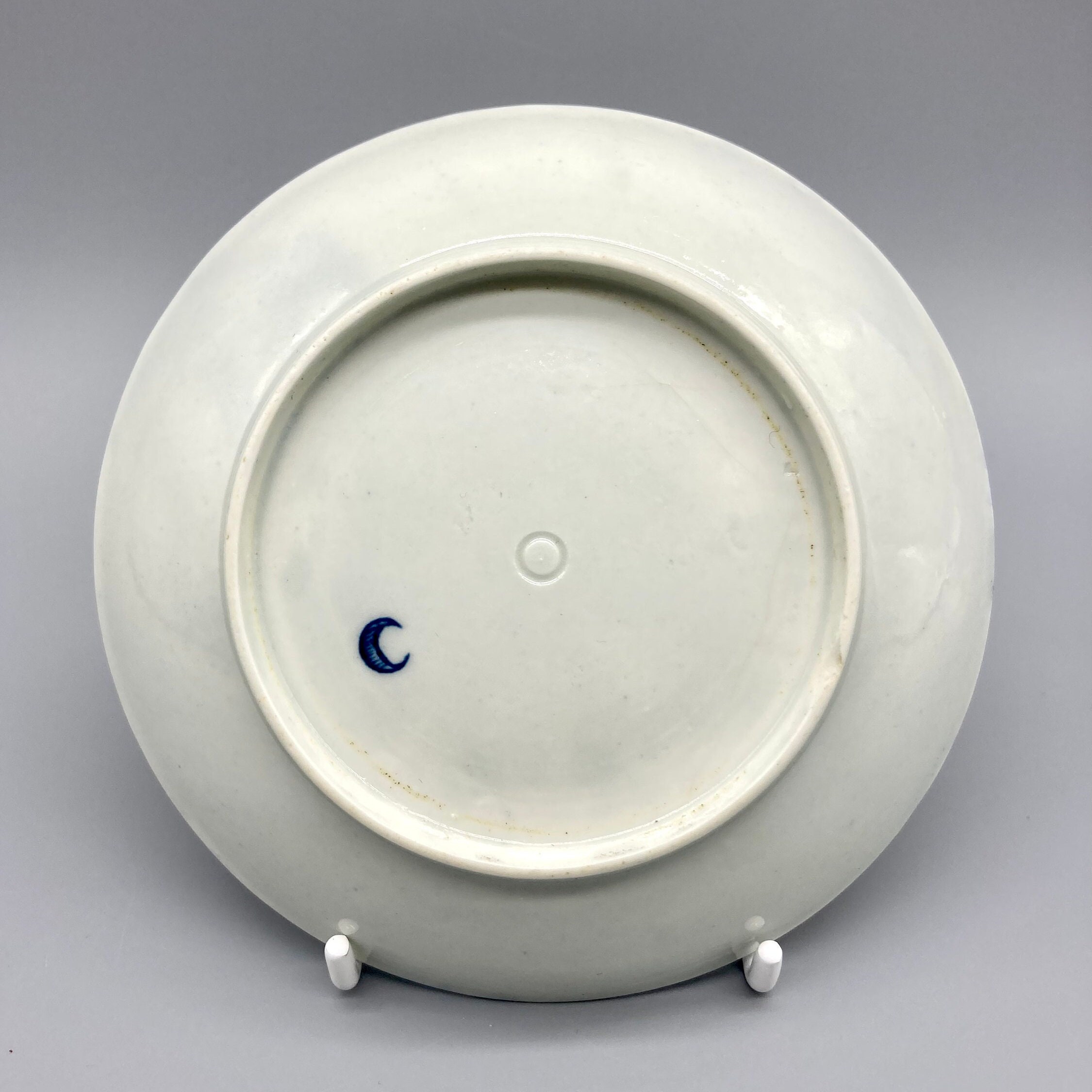 Early Worcester Porcelain Teabowl & Saucer, Three Ladies Pattern, C ...
