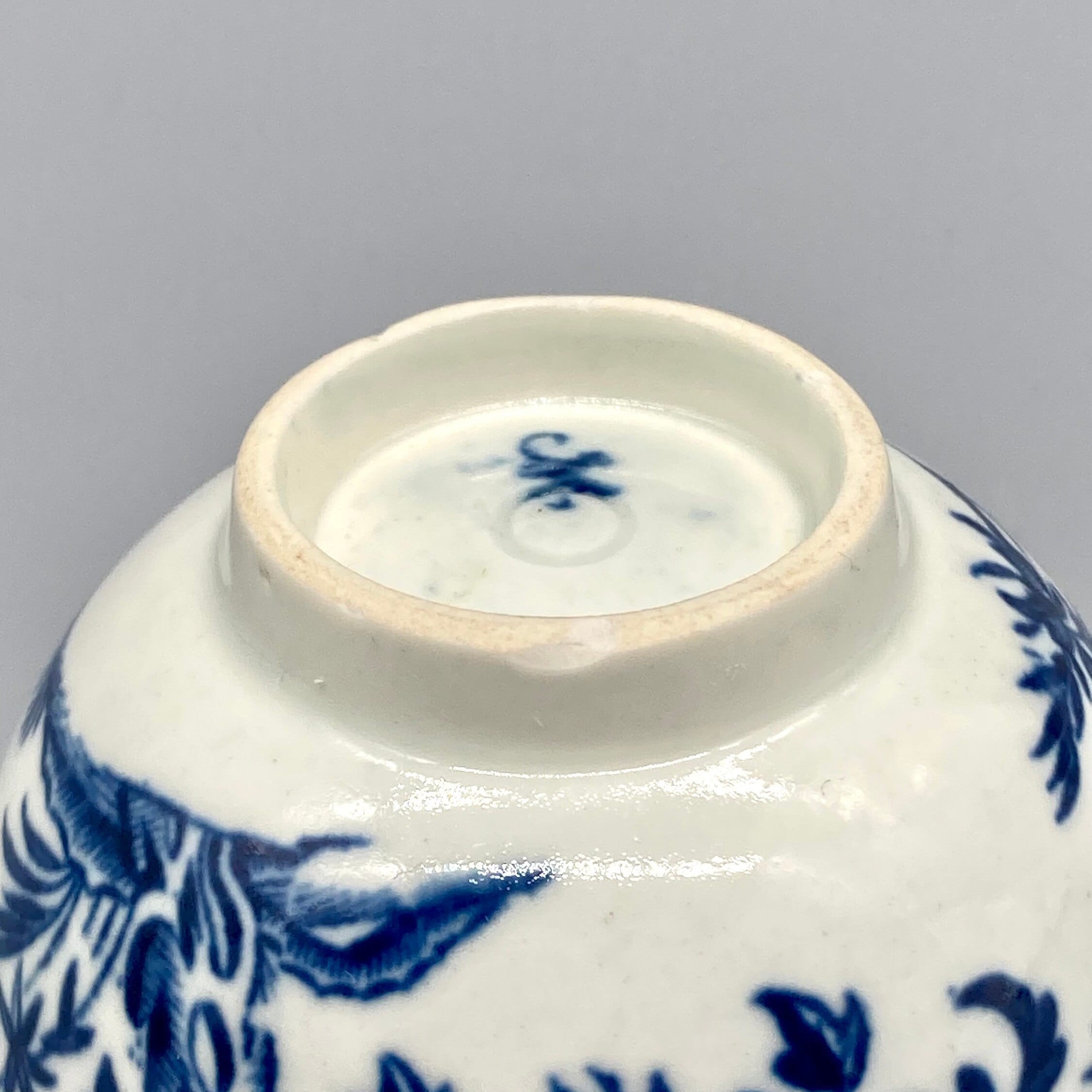 Early Worcester Porcelain Teabowl & Saucer, Three Ladies Pattern, C ...