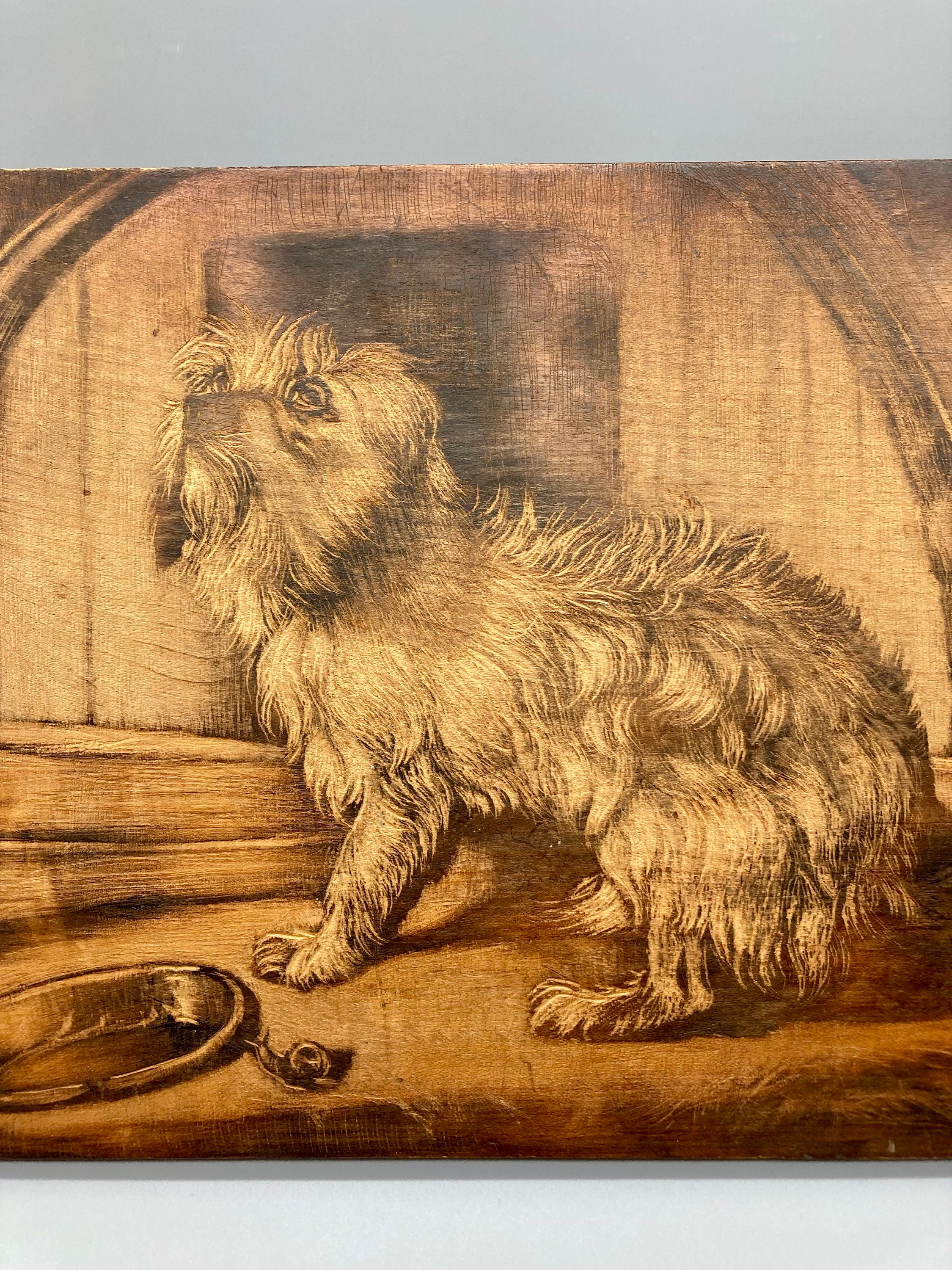 Victorian Pyrography Picture of a Dog, After Edwin Landseer, C.1890 - Etsy