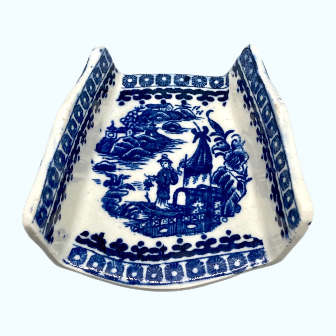 Caughley Porcelain Asparagus Server Fisherman Pattern C.1780 - Etsy