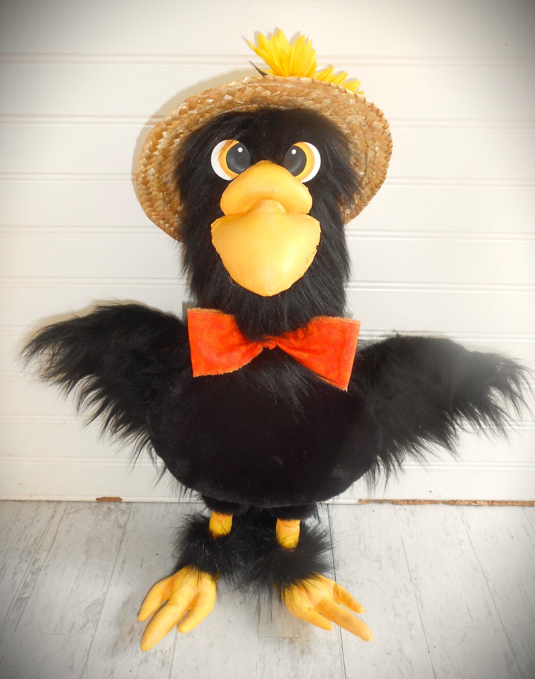 Whimsical Crow Wreath Attachment: Fall Decor Embellishment - Etsy