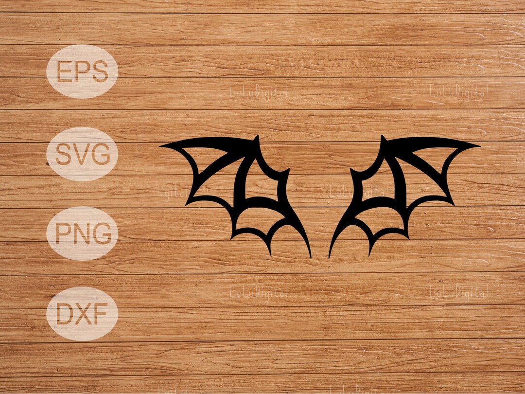 Bat Wings Svg, Dragon Wings Clip Art, Dragon Wings Cut File, Dragon ...