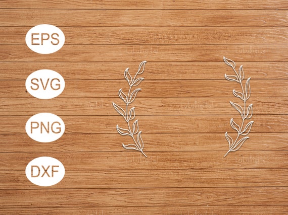 Laurel Leaves Svg Laurel Leaf Laurel Wreath Svg Monogram - Etsy
