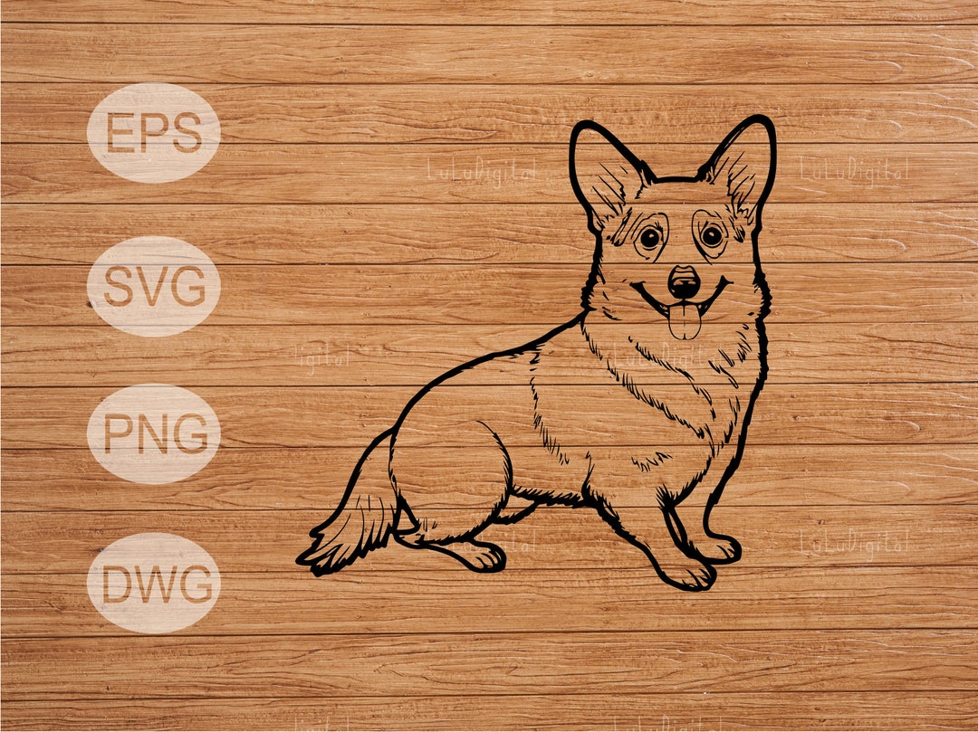 Cute Corgi Svg, Eps, Png, Dxf, Cut File for Your Next Project - Etsy