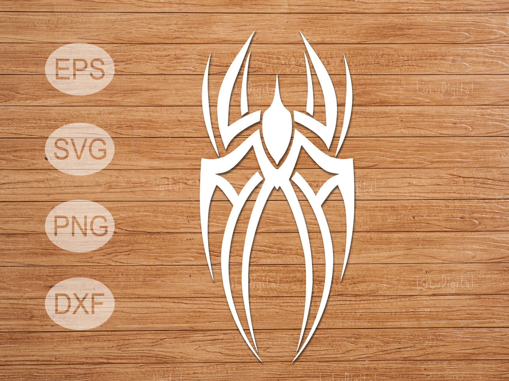 Stylized Spider, Spider Svg, Vector, Cut File, Svg, Png, Dxf, Eps ...