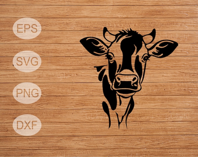 Farm Cow Svg | Cow Svg | Cow Animal Svg | Cow Head Svg | Farm Animal ...