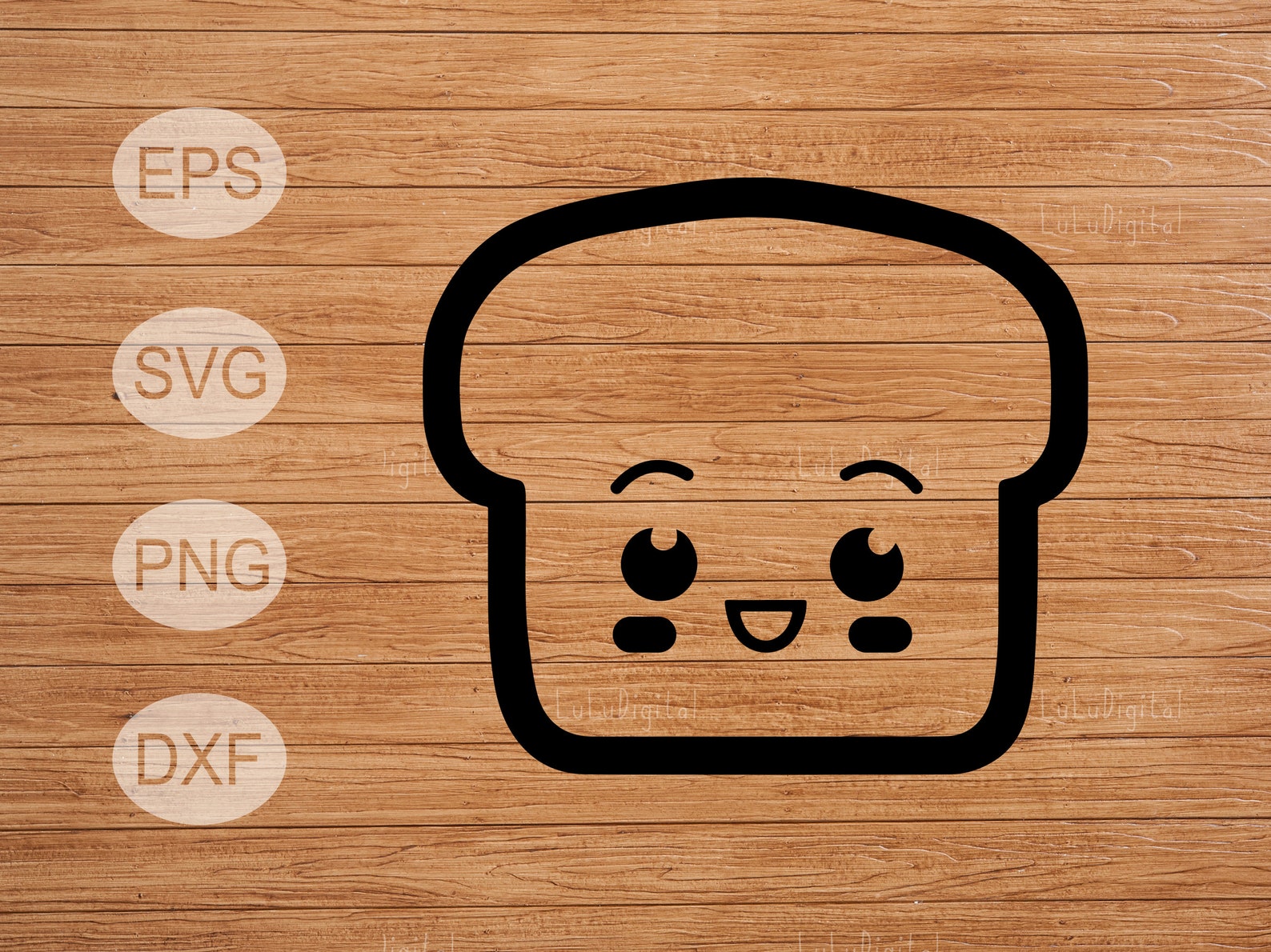 Cute Toast Svg, Kawaii Toast, Breakfast Svg, Toast Vector, Toast Slice ...