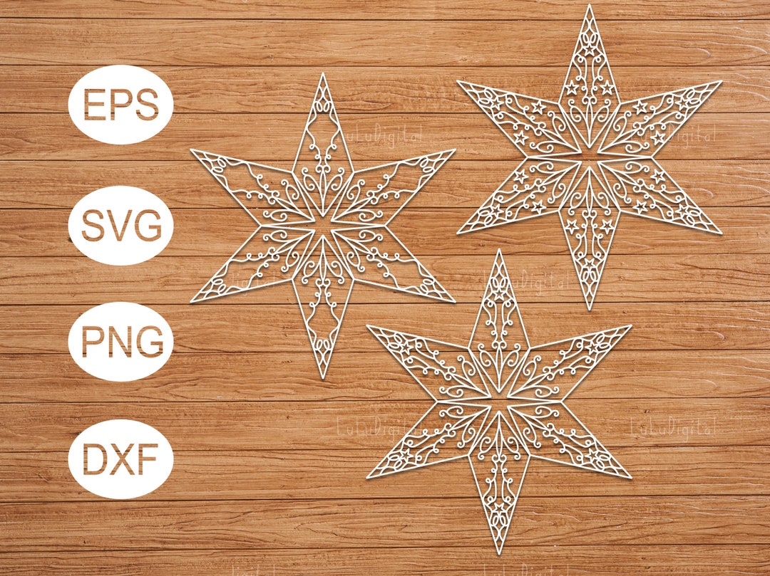 Ornamental Stars / Svg, Png, Eps, Dxf - Etsy