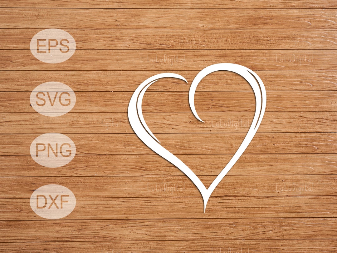 Heart Svg, Open Heart Svg, Heart Silhouette, Heart, Svg, Png, Dxf, Eps ...