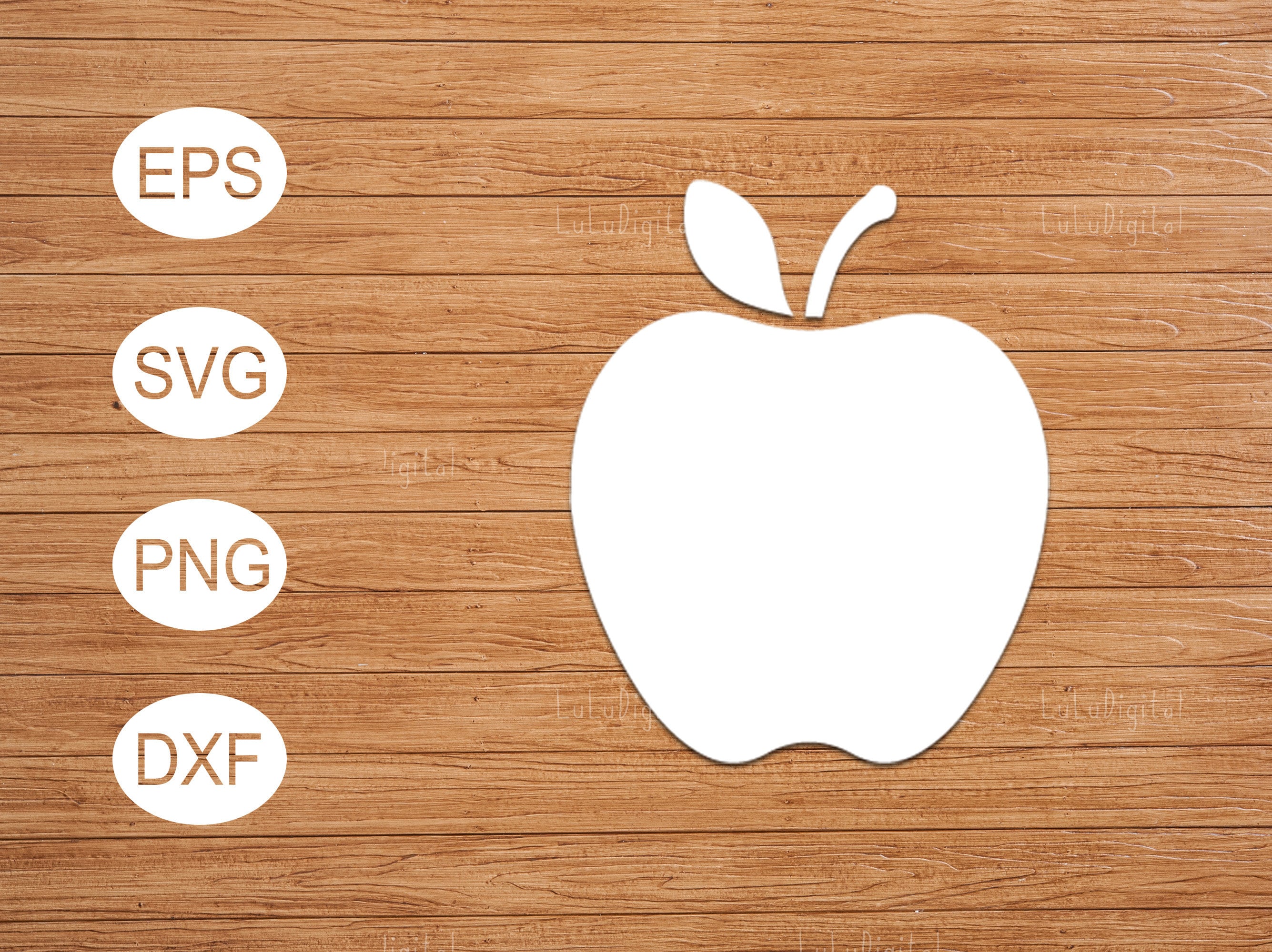 Apple/ Svg Png Eps Dxf - Etsy