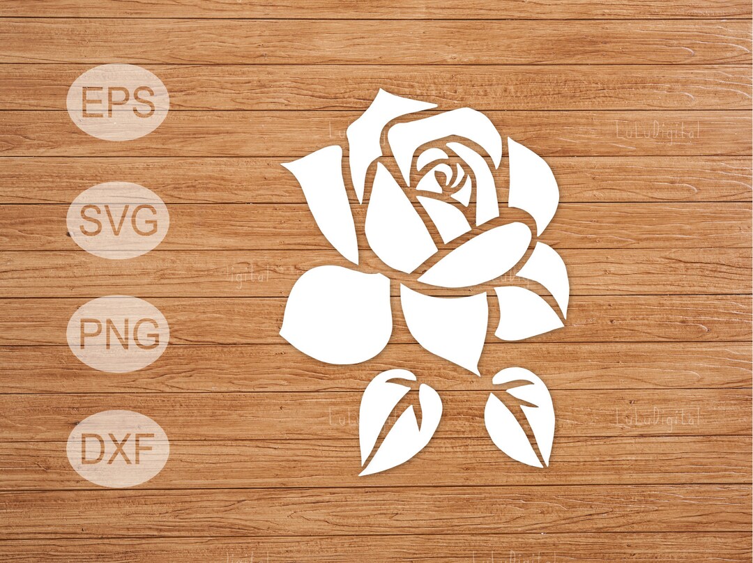 Rose Svg, Single Rose Svg, Svg, Svg File, Valentine's Day, Valentines ...