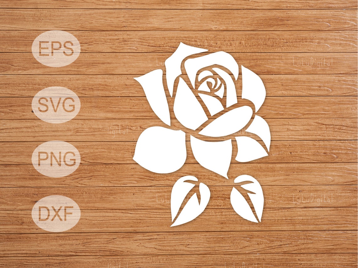 Rose Svg Single Rose Svg Svg Svg File Valentine's Day - Etsy
