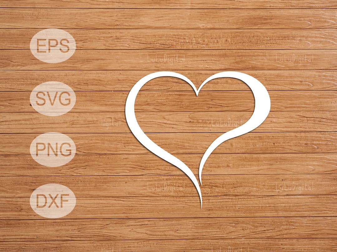 Heart Svg, Open Heart Svg, Heart Silhouette, Heart, Svg, Png, Dxf, Eps ...