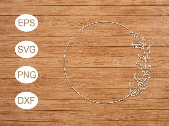 Leaf Frame / Svg Png Eps Dxf - Etsy