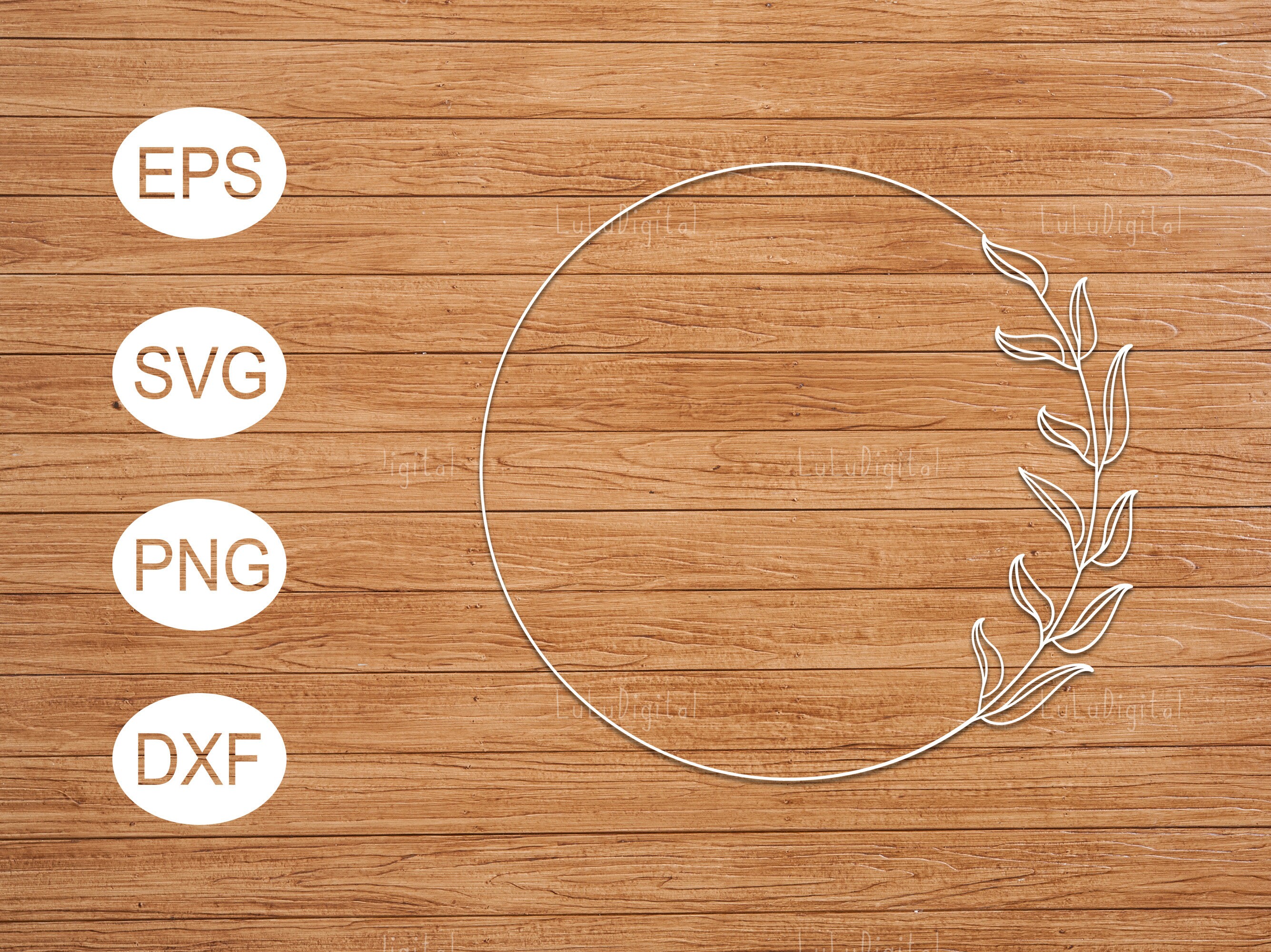 Leaf Frame / Svg, Png, Eps, Dxf - Etsy