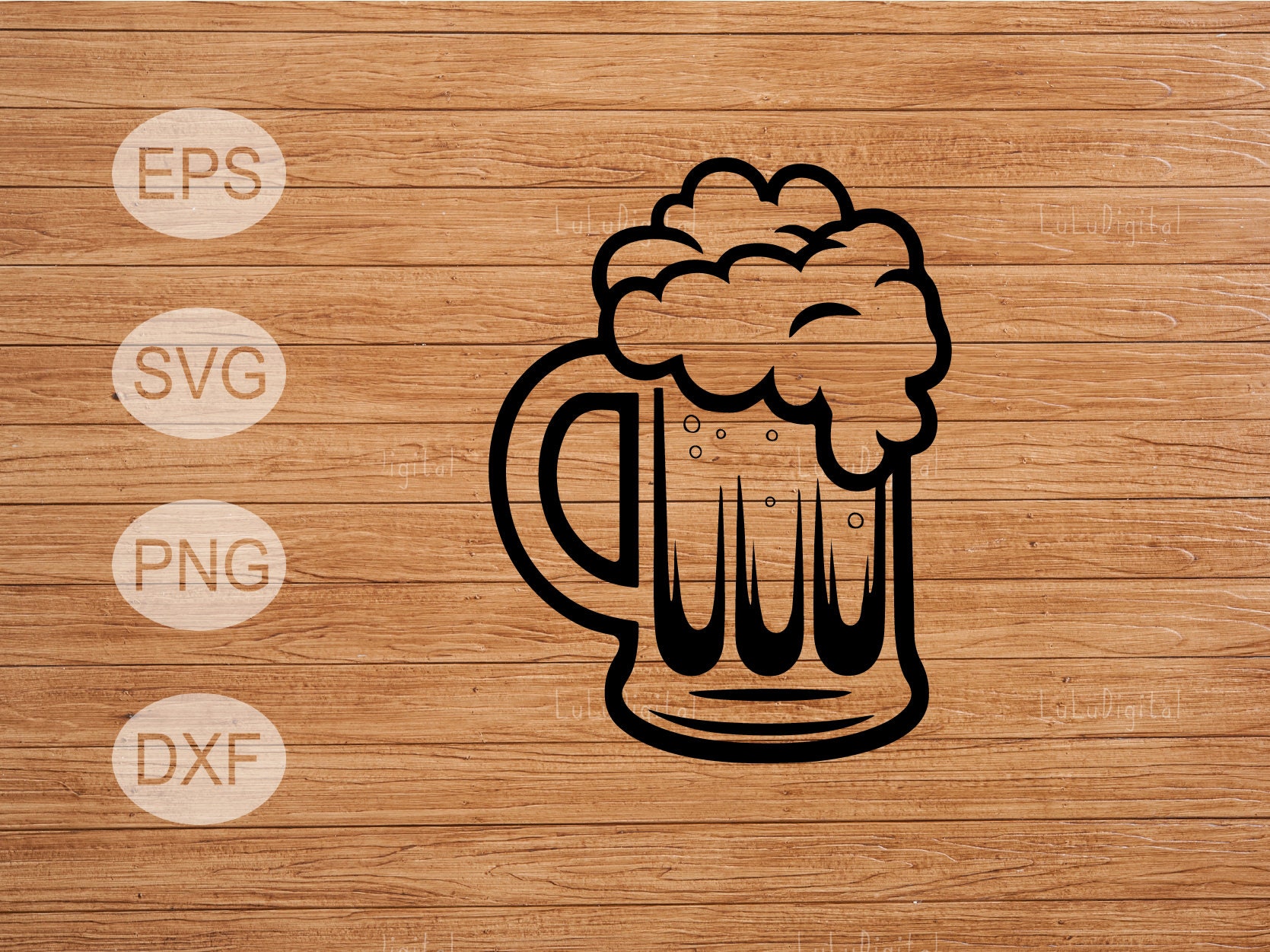 Beer Mug Vector, Beer Mug Clipart, Beer Cut File, Beer Silhouette ...
