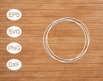 Wire Frames SVG. Cricut Cut Files, Silhouette. Circle Wire Frame Svg ...