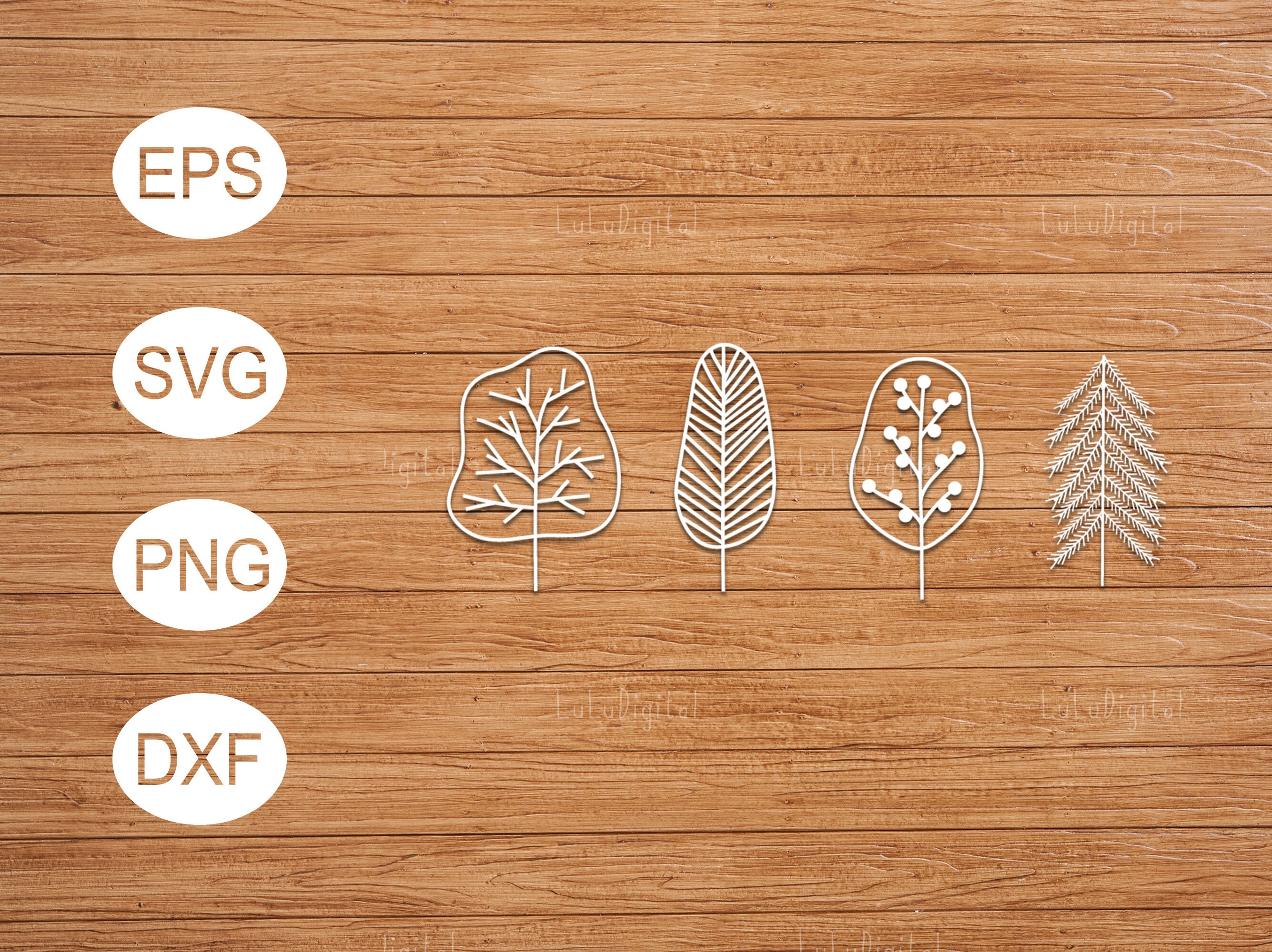 Set of leaves / svg png eps dxf | Etsy