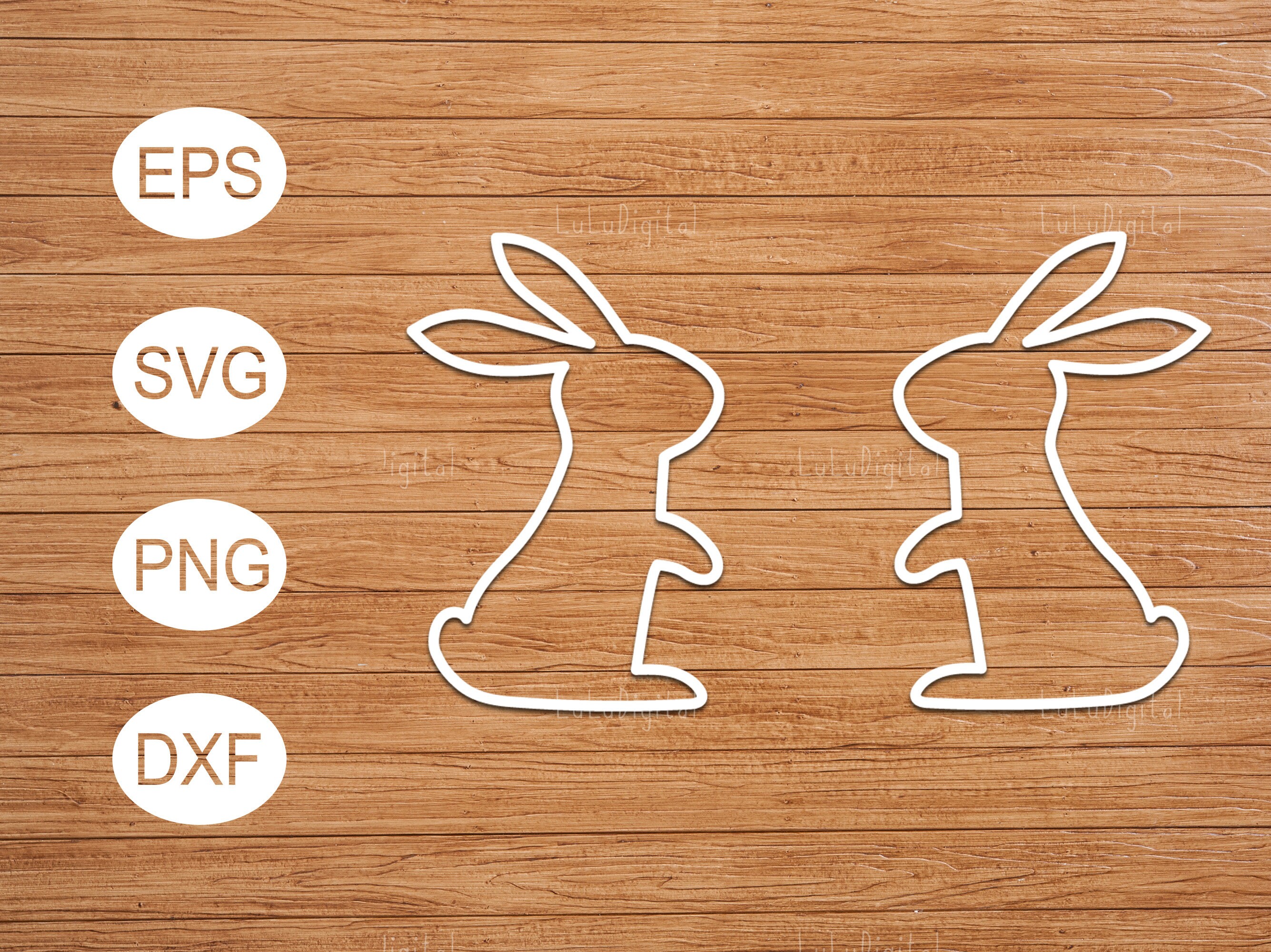 Bunnies / Svg Png Eps Dxf - Etsy