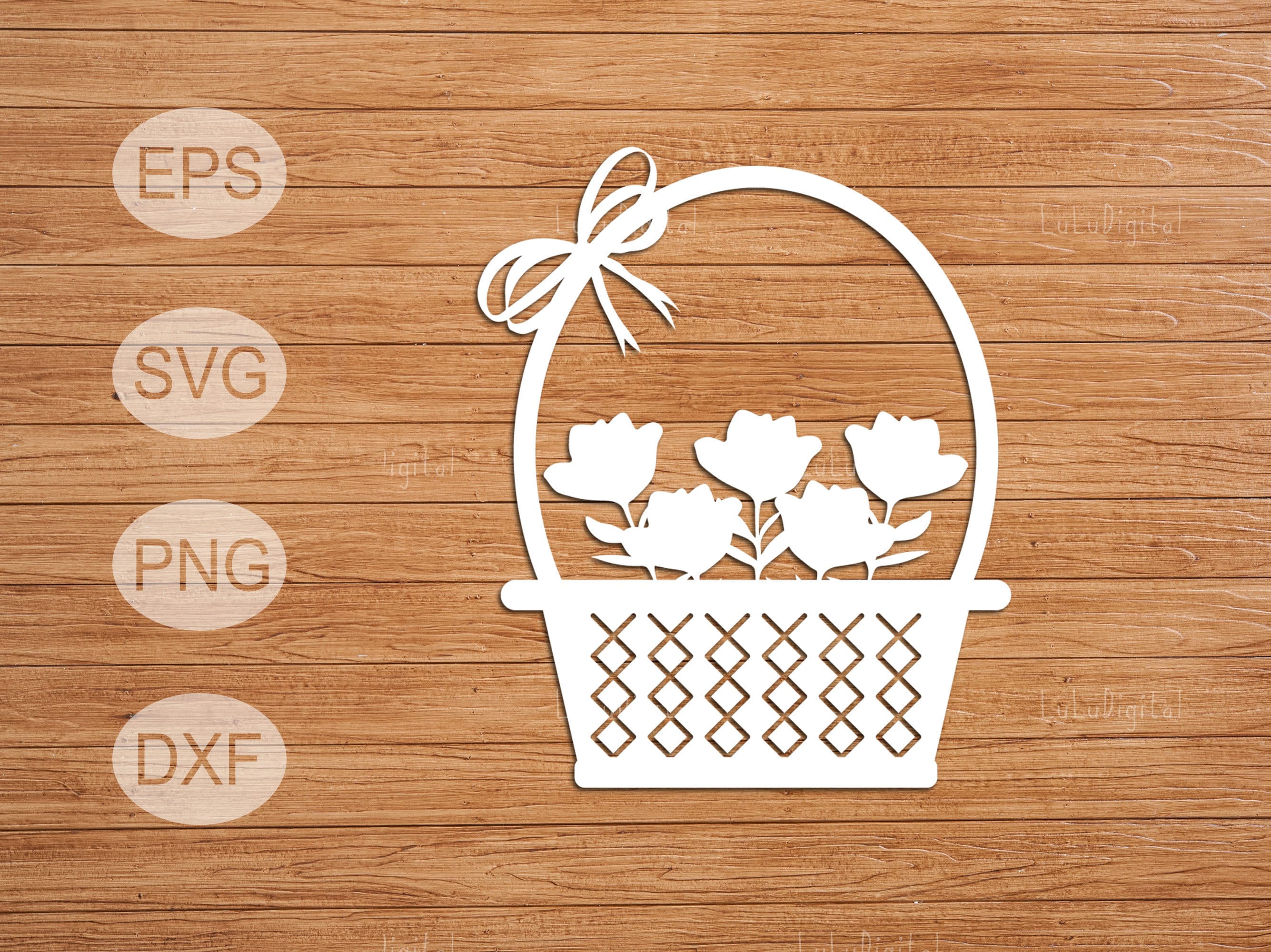 Flower Basket Svg, Floral Svg, Flower Svg, Wildflower Svg, Bouquet Svg ...