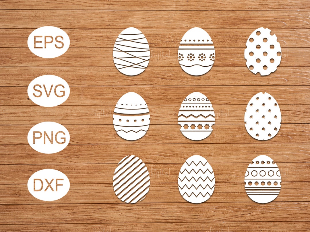 Easter Eggs/ Svg, Eps, Png, Dxf - Etsy
