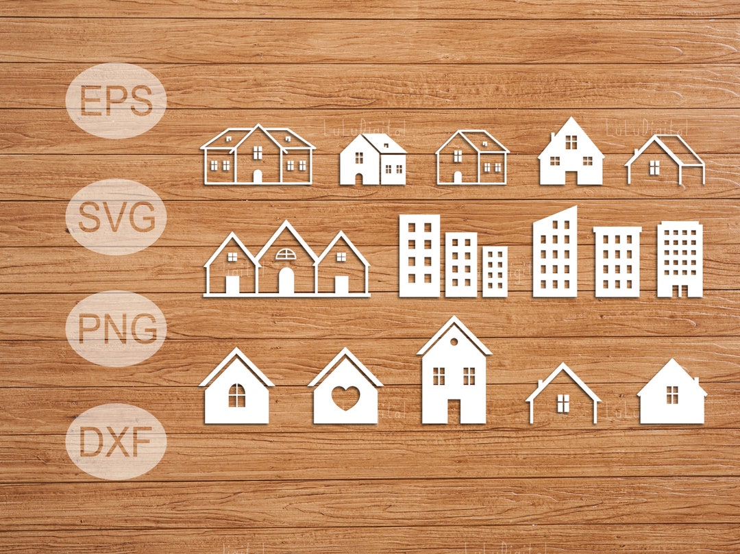 House Vector File, House Svg Bundle, Plotter Files SVG, Plotting Bundle ...