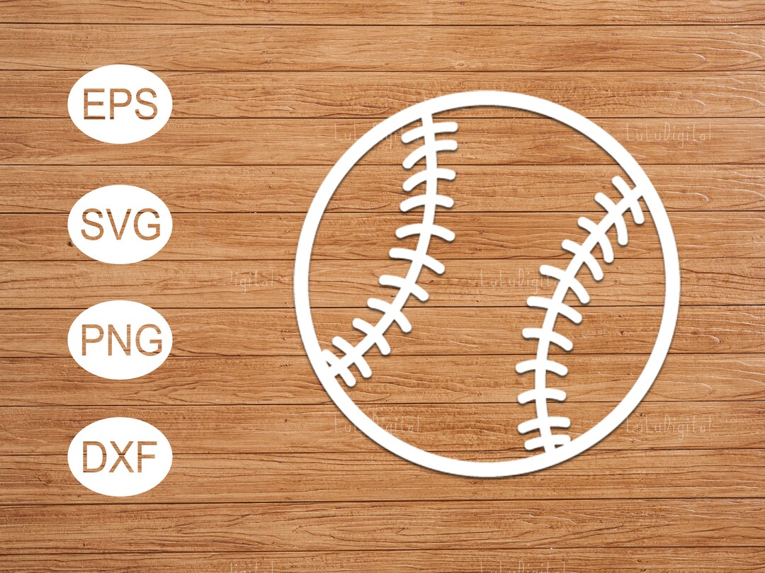 Pelota de béisbol svg / Archivo de corte de béisbol / Silueta de pelota ...