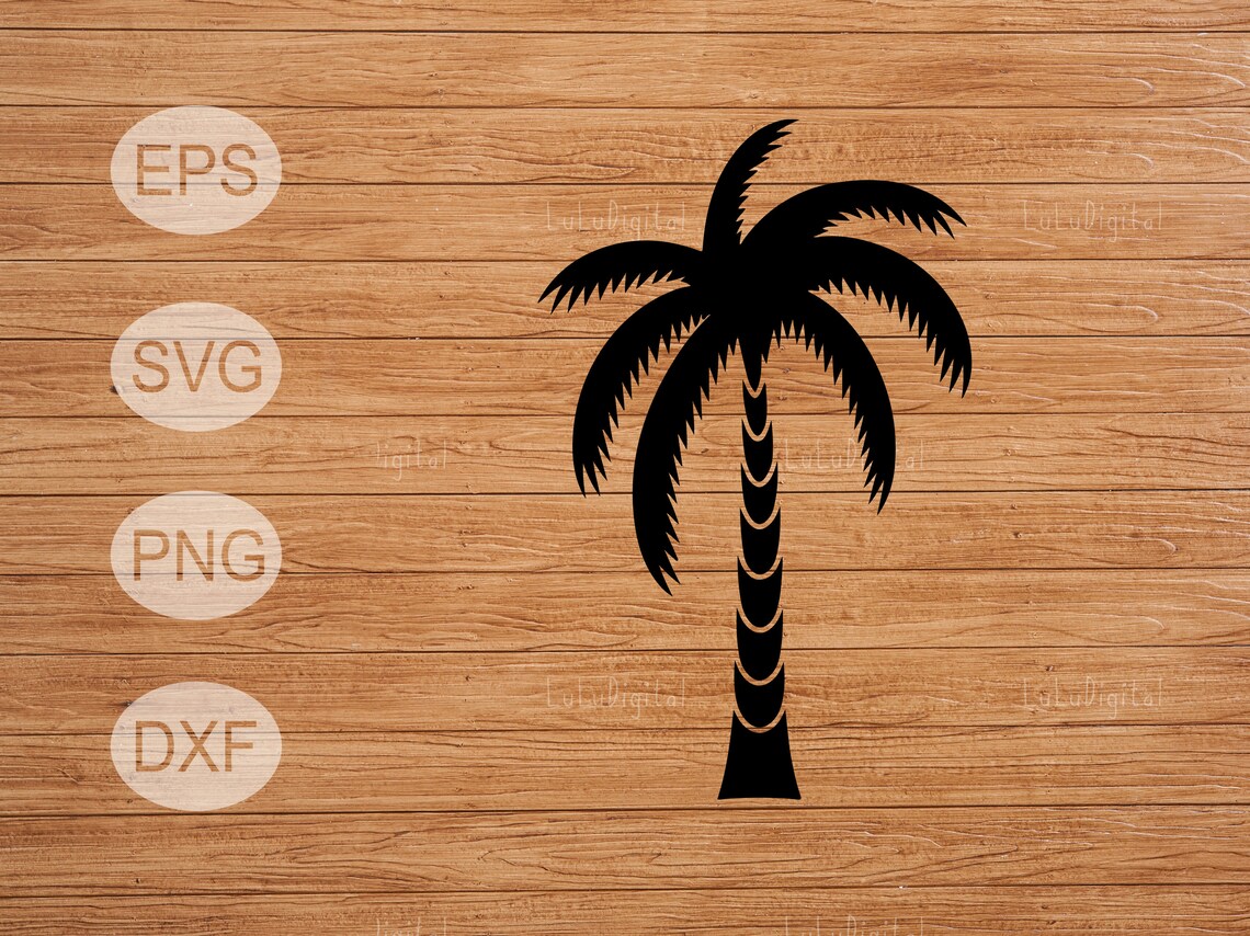 Palm Tree Svg, Palm Trees, Palm Trees Svg, Hawaii Silhouette, Hawaiian ...