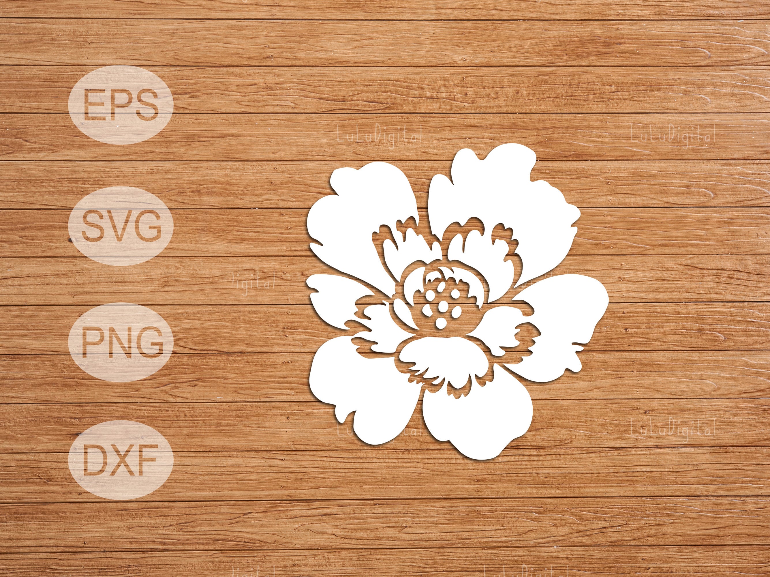 Peony Svg, Peony Vector, Floral, Flower, Botanical Svg, Peony Cut File ...