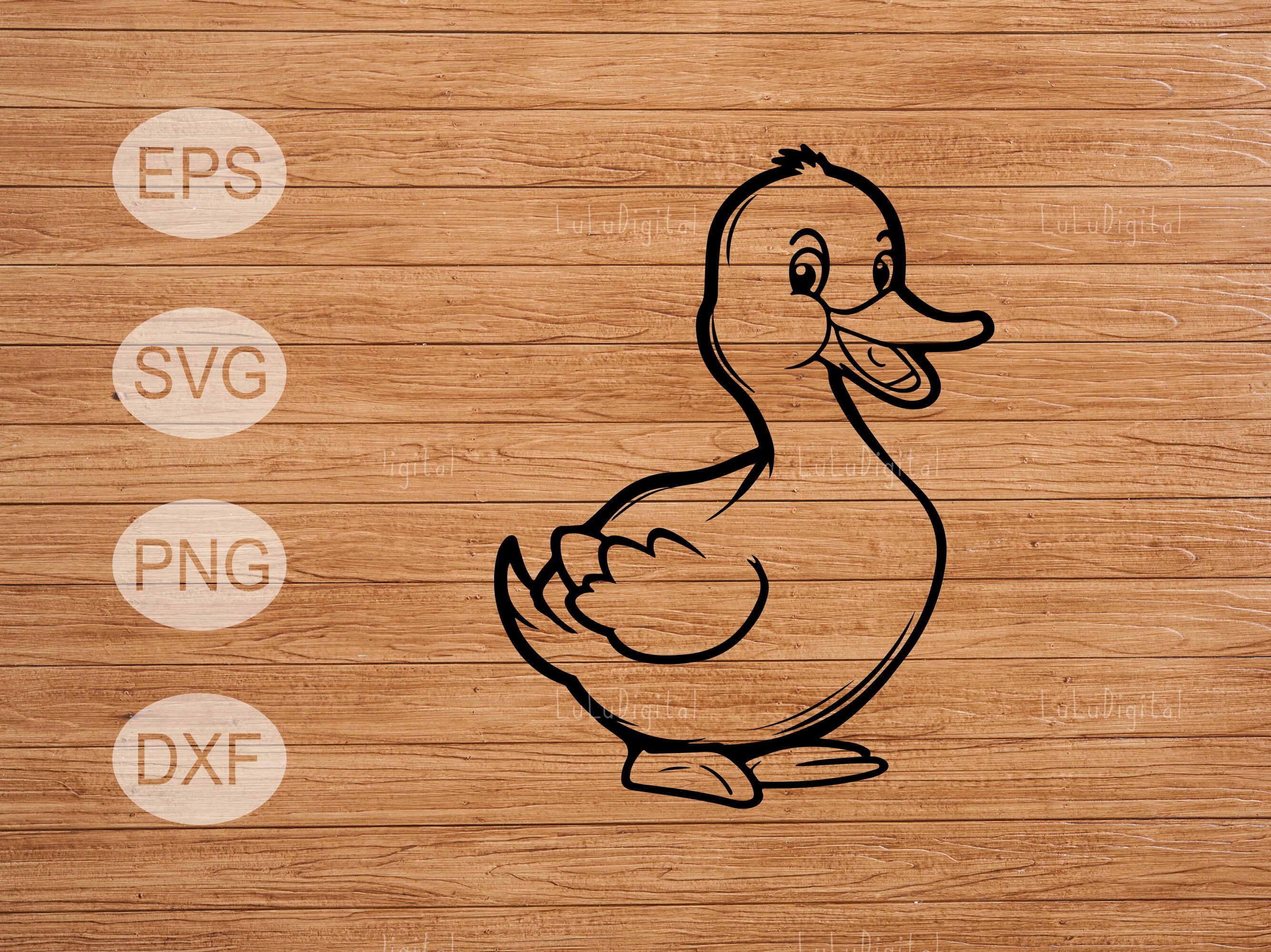 Cute Duck Svg, Duck Clipart, Farm Duck, Svg, Eps, Png, Dxf, Instant ...