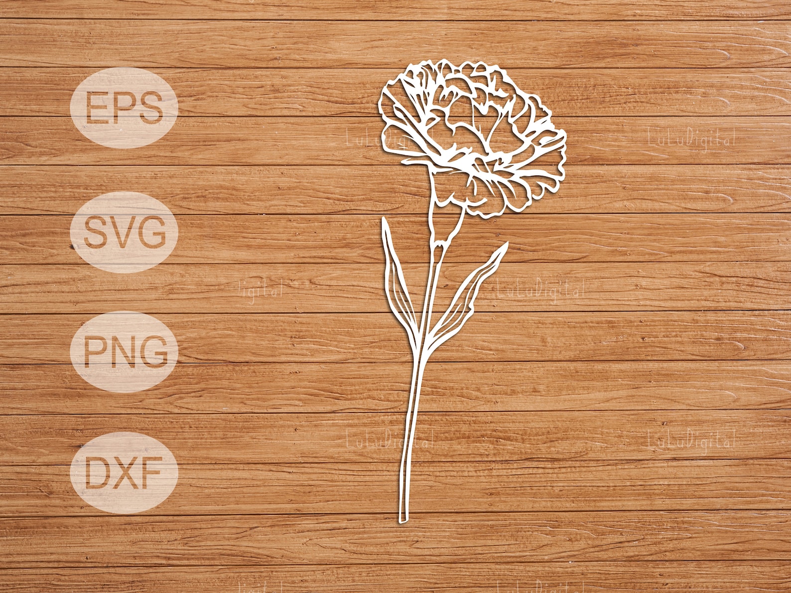 Carnation Flower Svg, Carnation Svg, Flower Svg, Flower Clipart, Flower ...