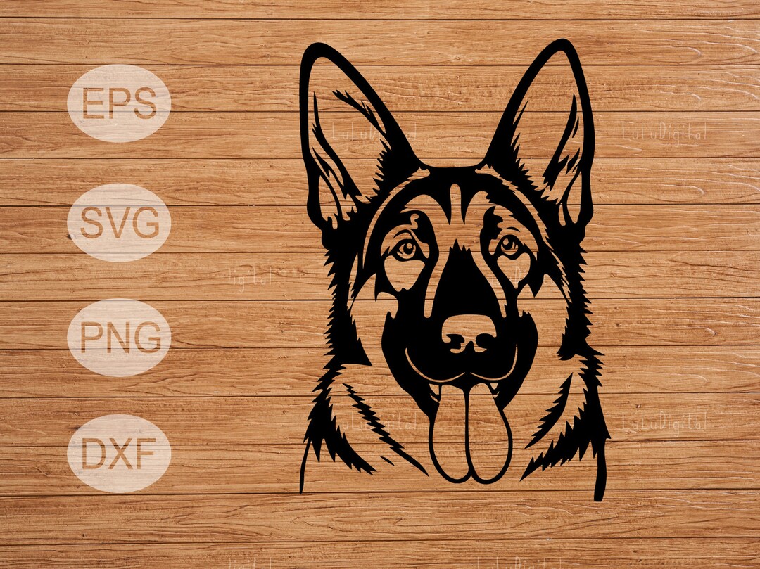 German Shepherd, Vector German Shepherd, Dog, Svg, Eps, Png, Dxf ...