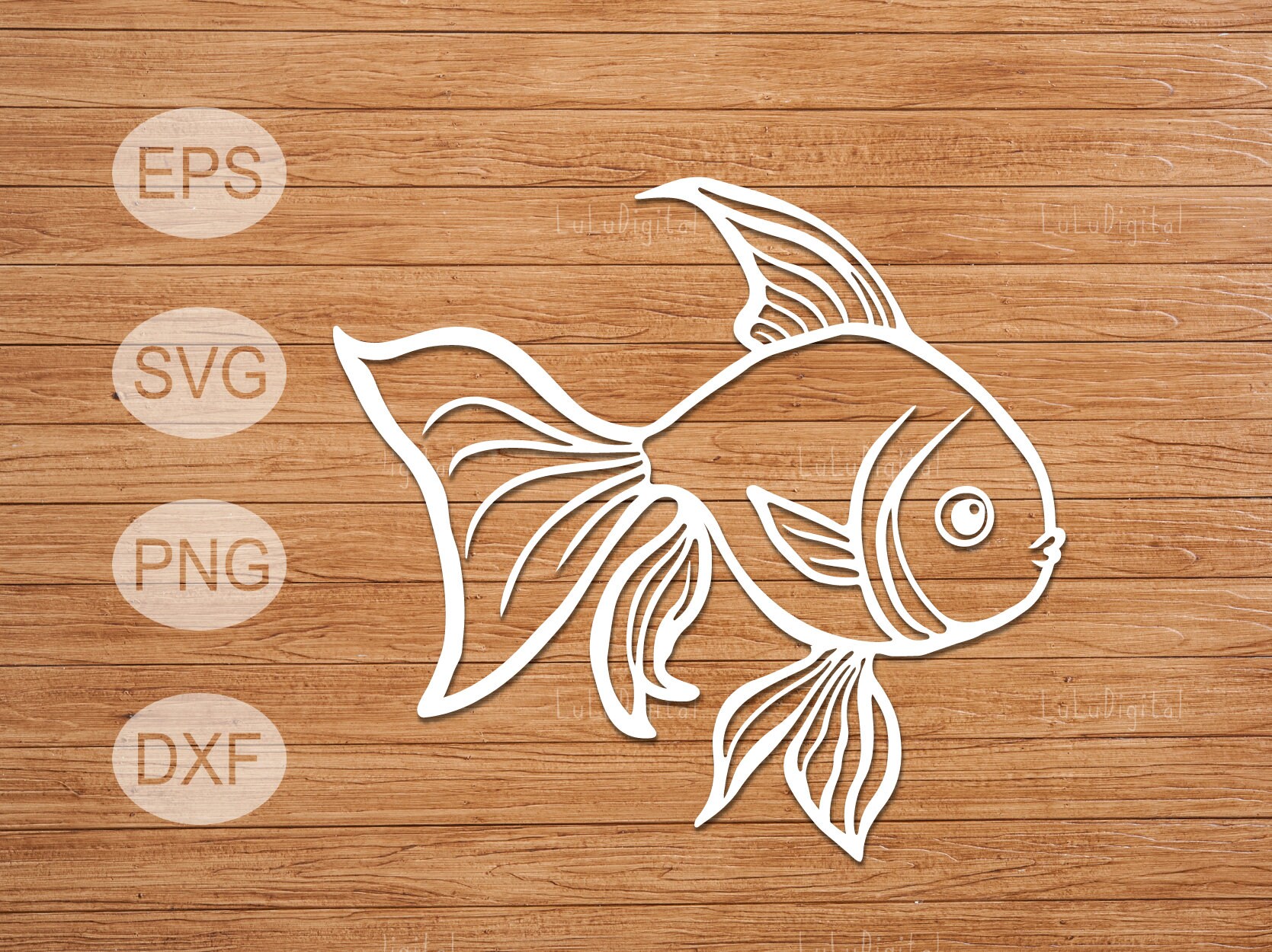 Goldfish Svg, Goldfish Clipart, Aquarium Svg, Cut File, Svg, Eps, Dxf ...
