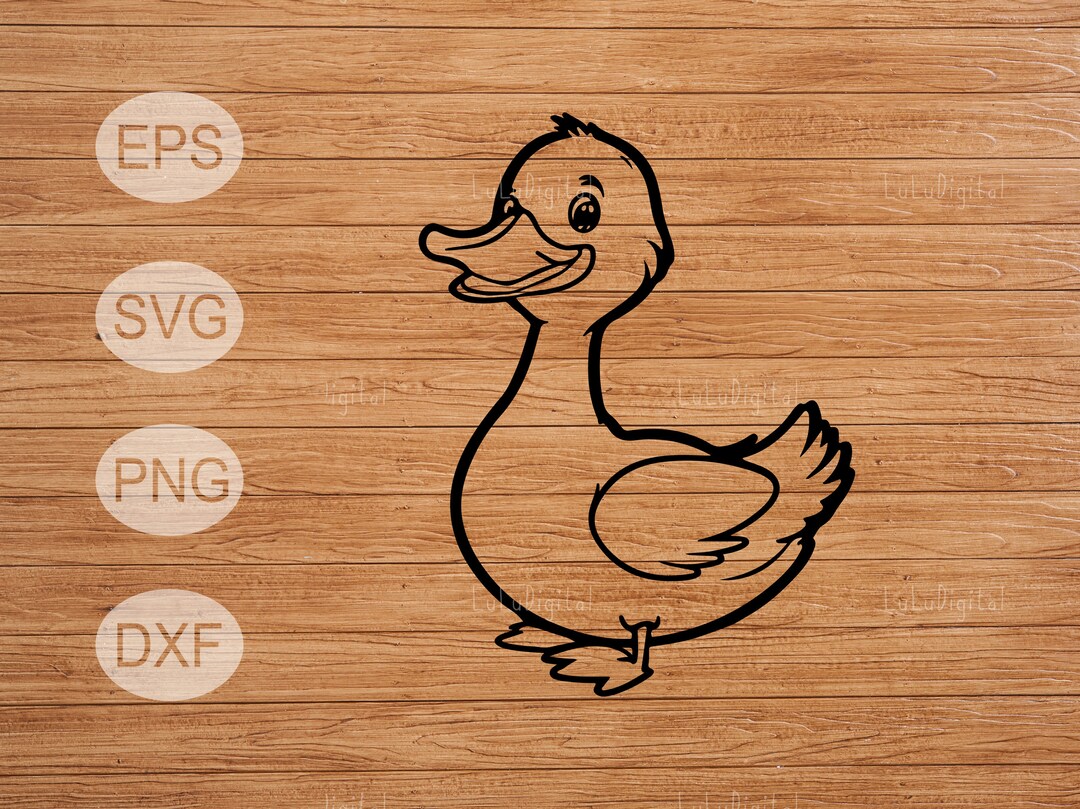 Cute Duck Svg, Duck Clipart, Farm Duck, Svg, Eps, Png, Dxf, Instant ...