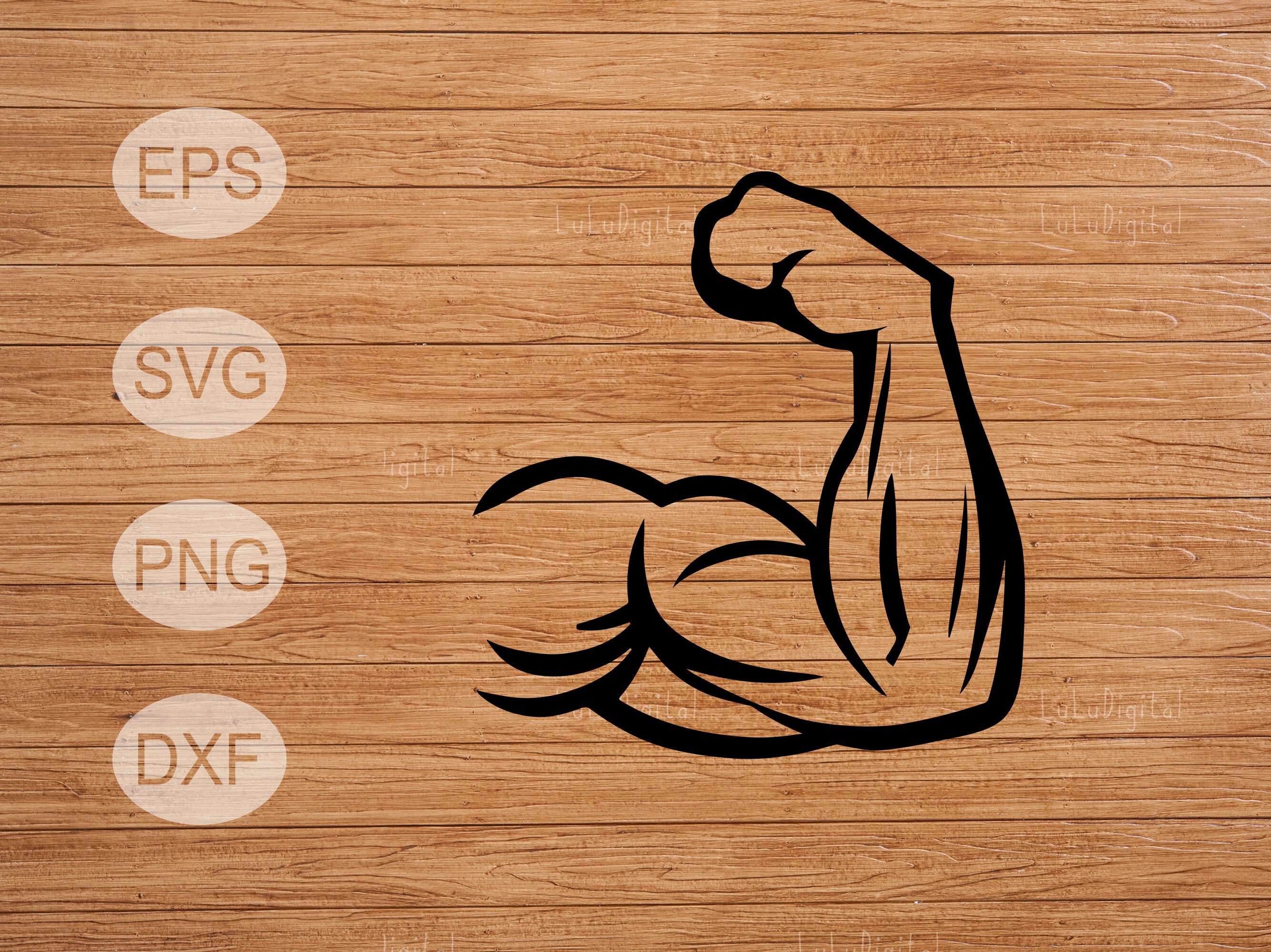 Bíceps svg, brazo fuerte svg, músculo svg, fitness svg, vector, corte ...